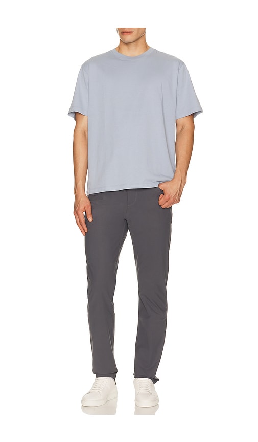 VUORI vuori heavyweight relaxed tee in blue.
